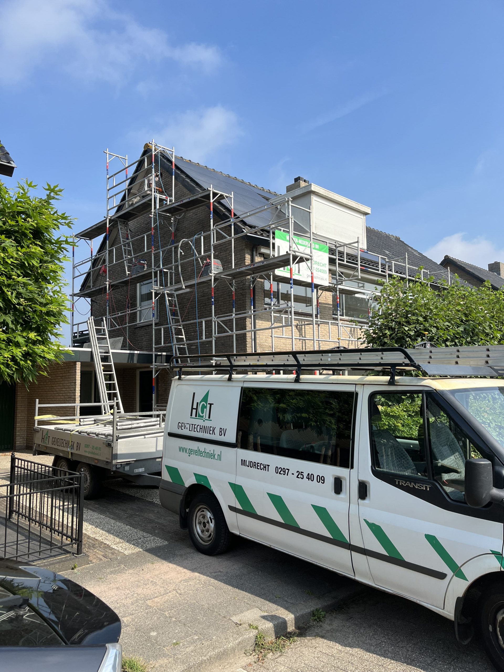 Gevel laten zandstralen Mijdrecht - HGT